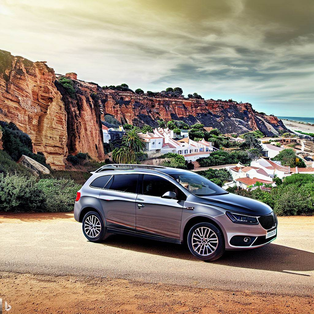 Elegantes Mietwagen Portugal Maut Ebenbild